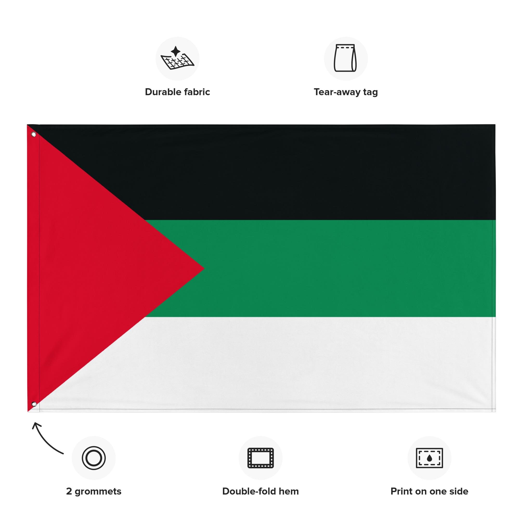 Arab Revolt Pan-arab Hejaz Flag 3x5 | Arabian Baath Palestine ...