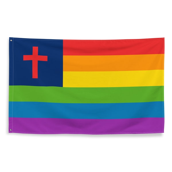 Christian Rainbow Flag - Etsy