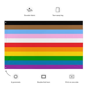 Many Stripes Pride Flag 3x5 | Gay Trans BIPOC Pride Month LGBT ...