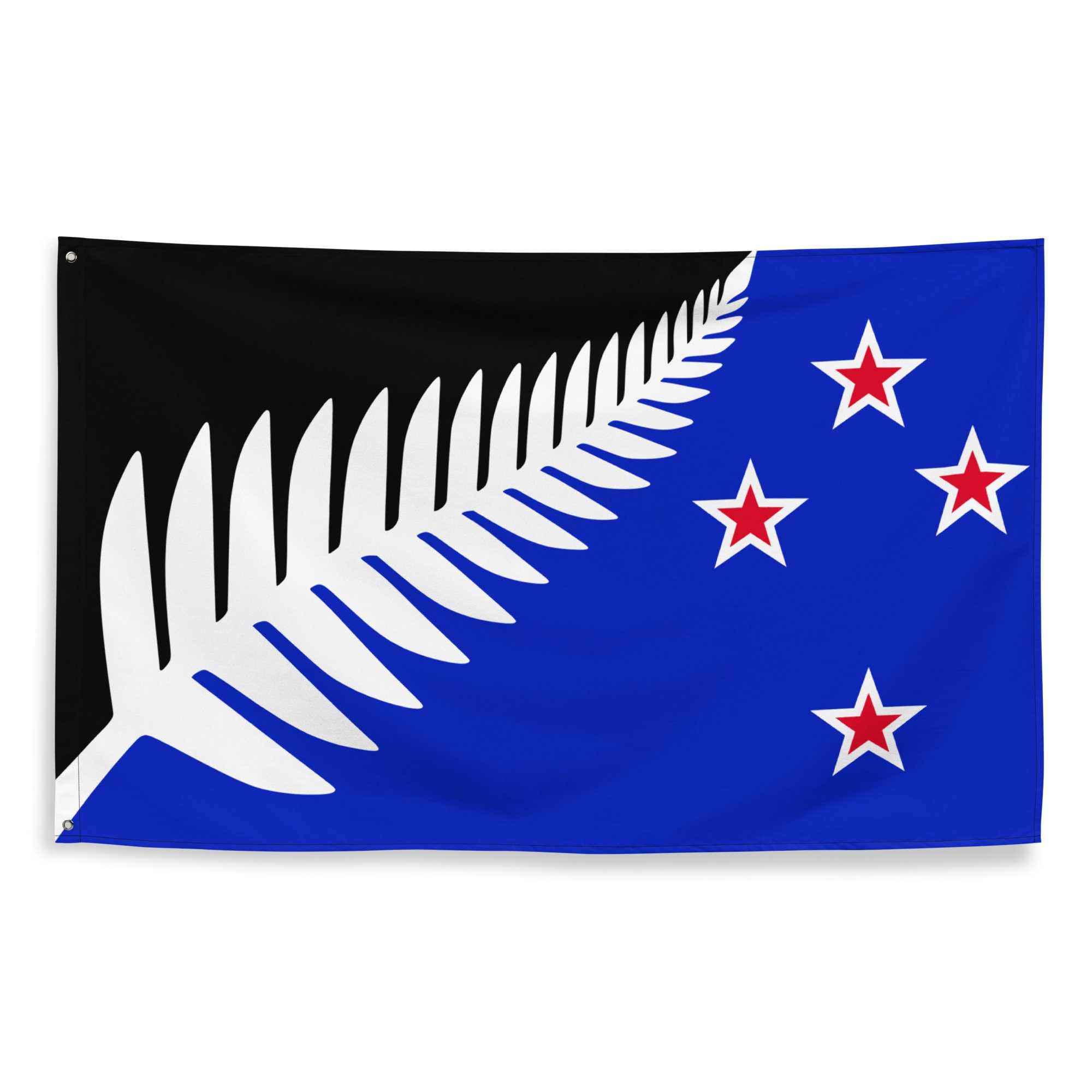Silver Fern New Zealand Aotearoa Flag 3x5 Proposal Blue and Black - Etsy