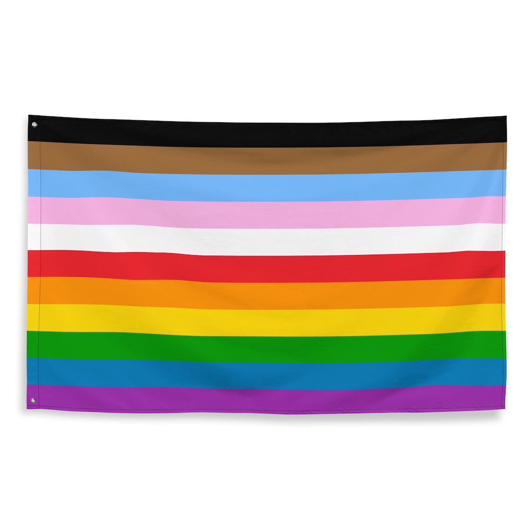 Many Stripes Pride Flag 3x5 | Gay Trans BIPOC Pride Month LGBT ...