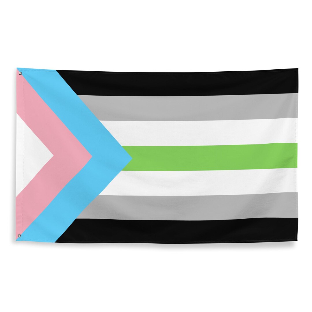 Trans Agender Progress Pride Flag 3x5 | Gay Trans-inclusive GNC Enby ...