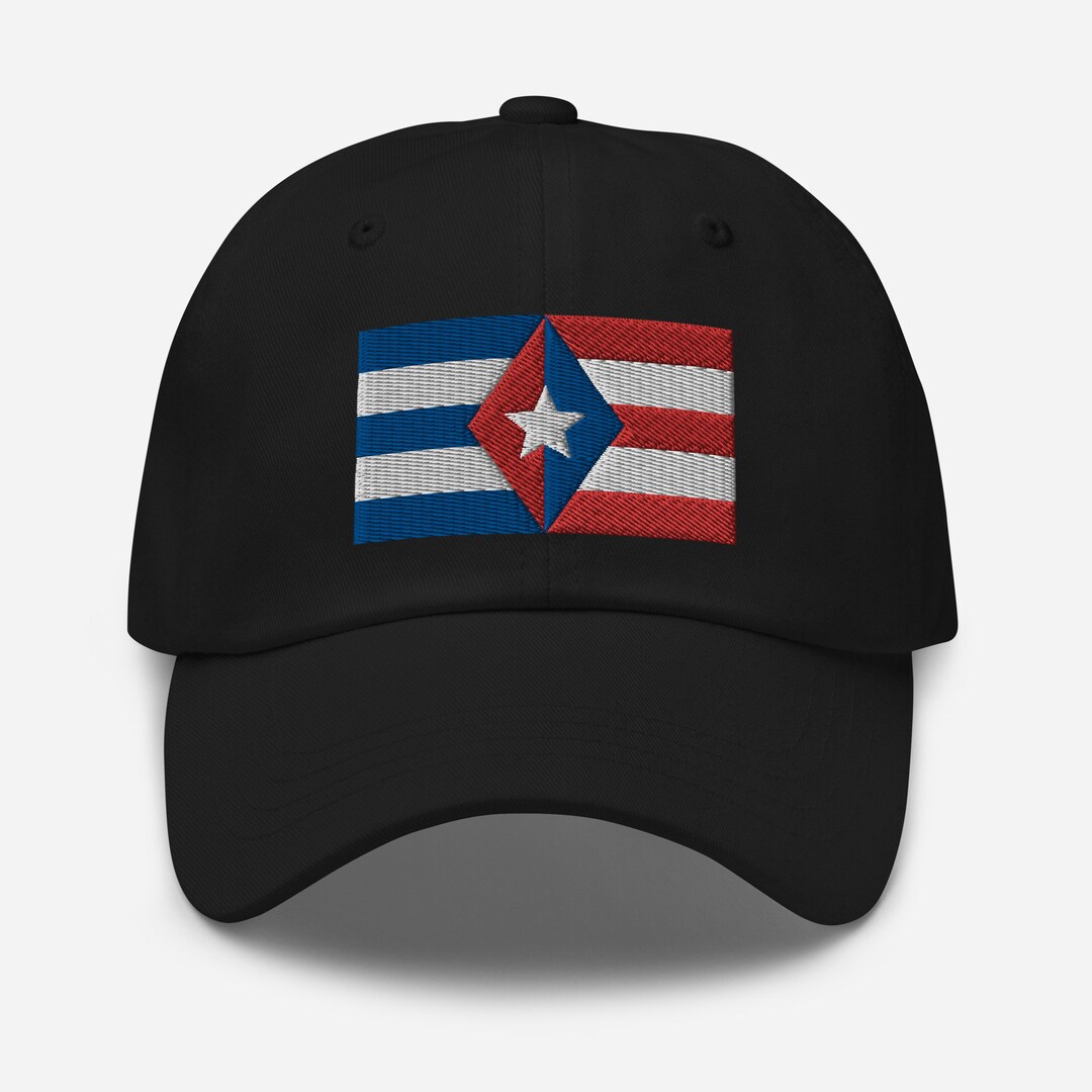 Cuba - Puerto Rico Flag Hat | Caribbean Boricua Cubano Baseball Cap - Etsy