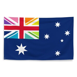 LGBT Australia Pride Flag 3x5 | Australian Aussie Gay Banner - Etsy ...