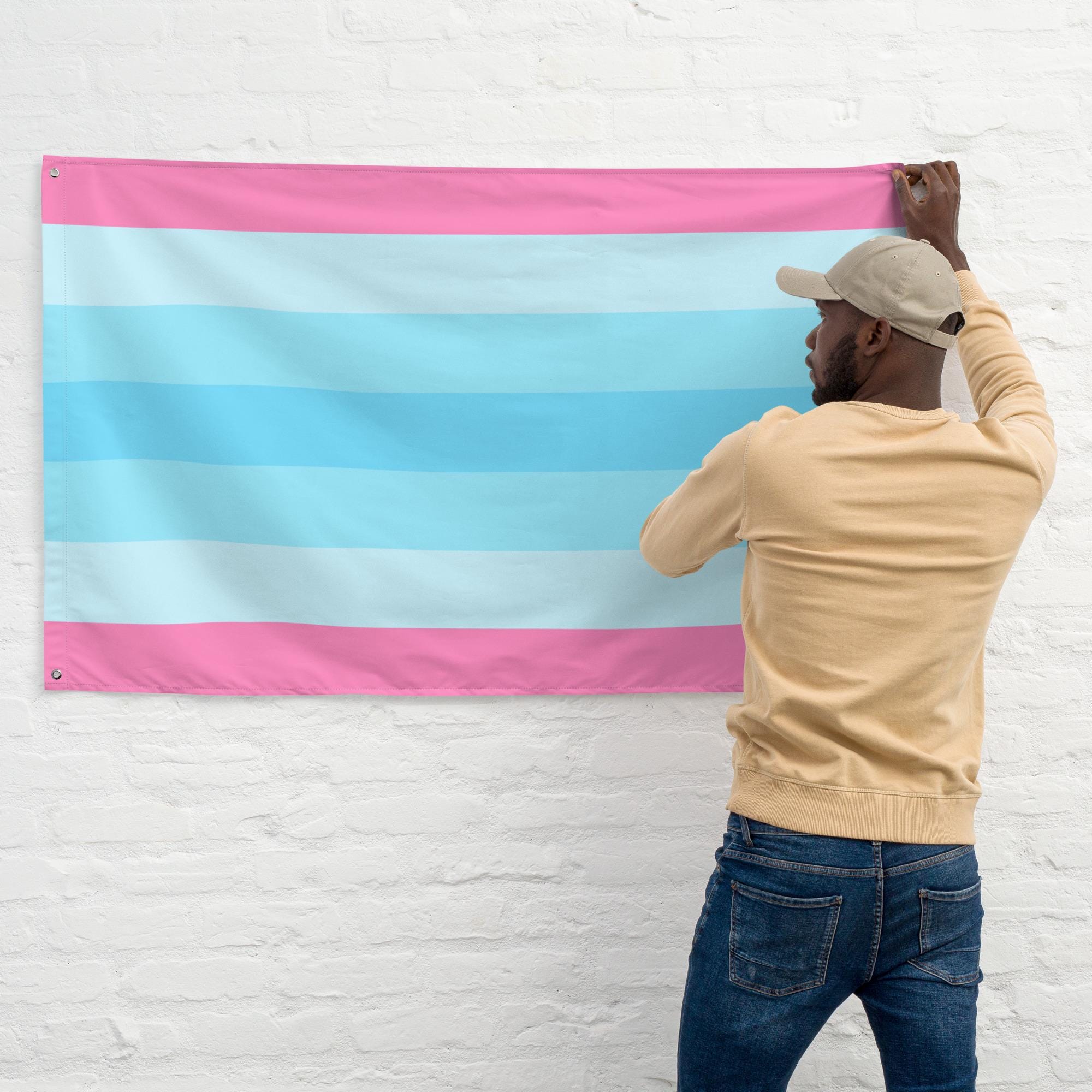 Transgender Pride Flag 3x5 | Trans LGBT Ftm Female to Male Trans Man ...