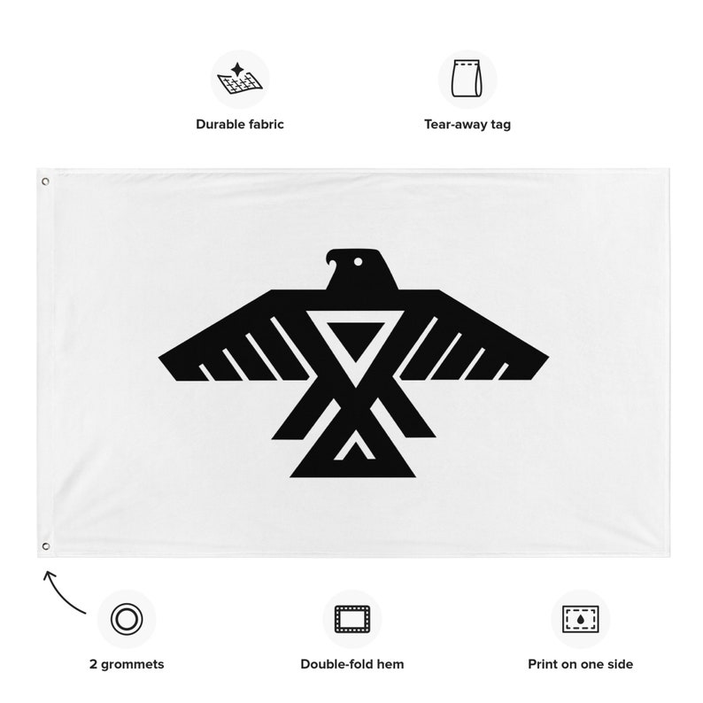 Anishinaabe Thunderbird Native American Flag 3x5 - Etsy