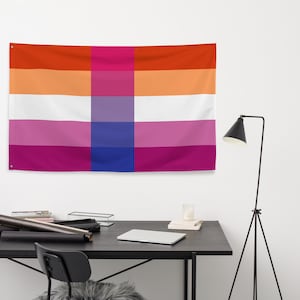 Homoflexible Lesbian Pride Flag 3x5 | WLW Sapphic Gay Bisexual Woman ...