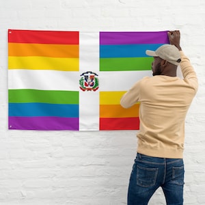 LGBT Dominican Republic Pride Flag 3x5 - Etsy