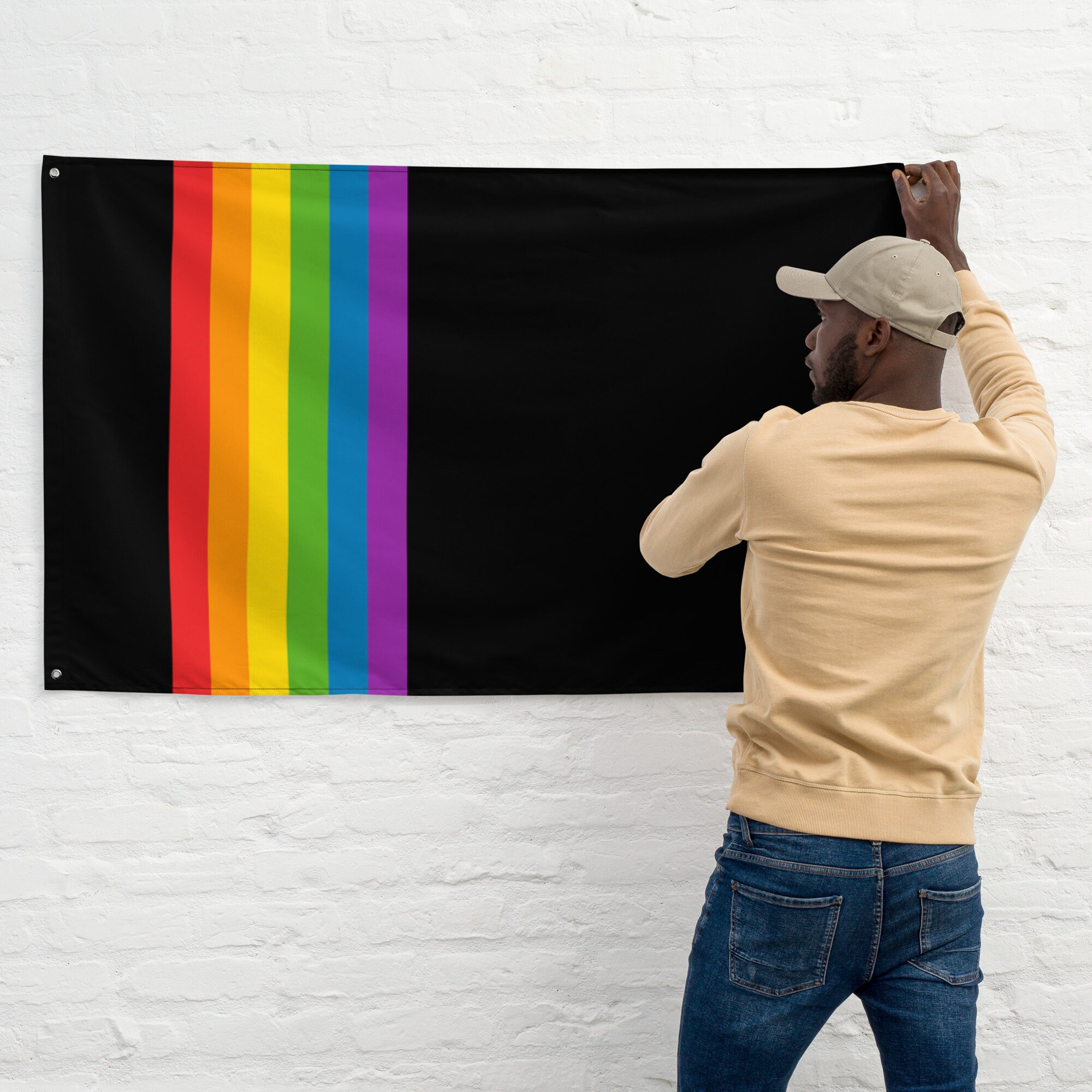 LGBT Mourning Flag - Etsy