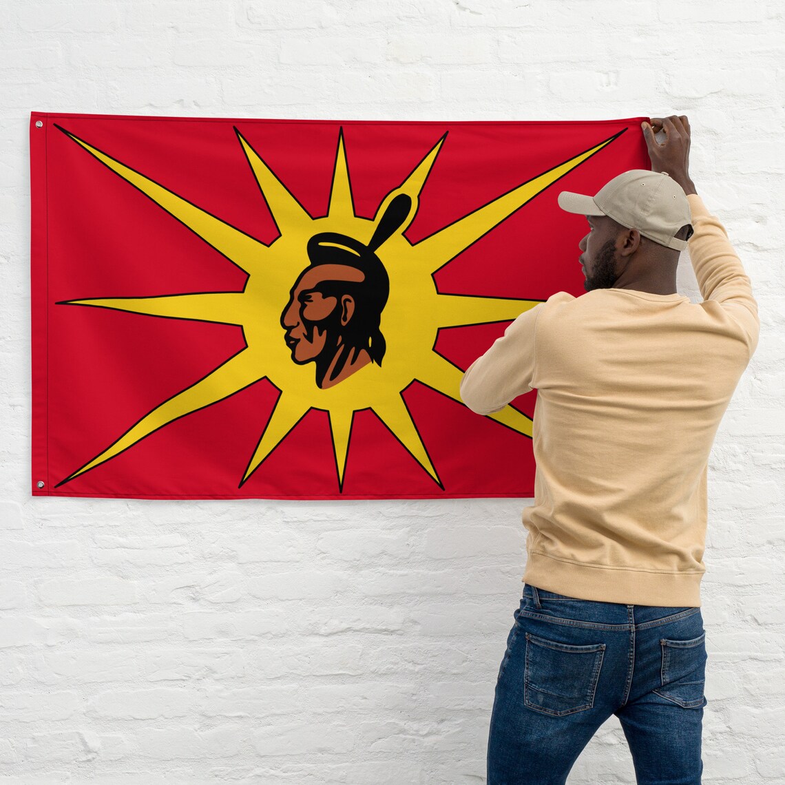 Mohawk Warrior Society Flag 3x5 | Native American Indigenous Activism ...