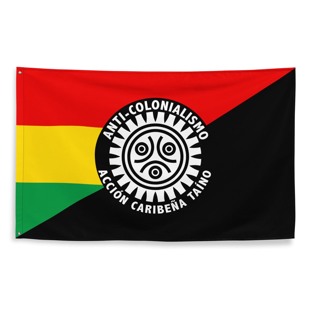 Indigenous Taíno Antifascist Anticolonialist Flag 3x5 - Etsy