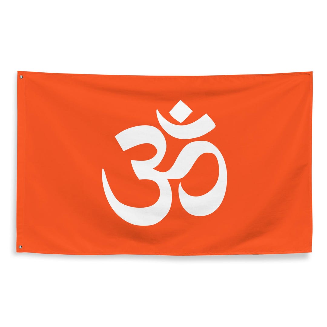 Hindu Om Religious Flag 3x5 | Omkara Pranava - Etsy