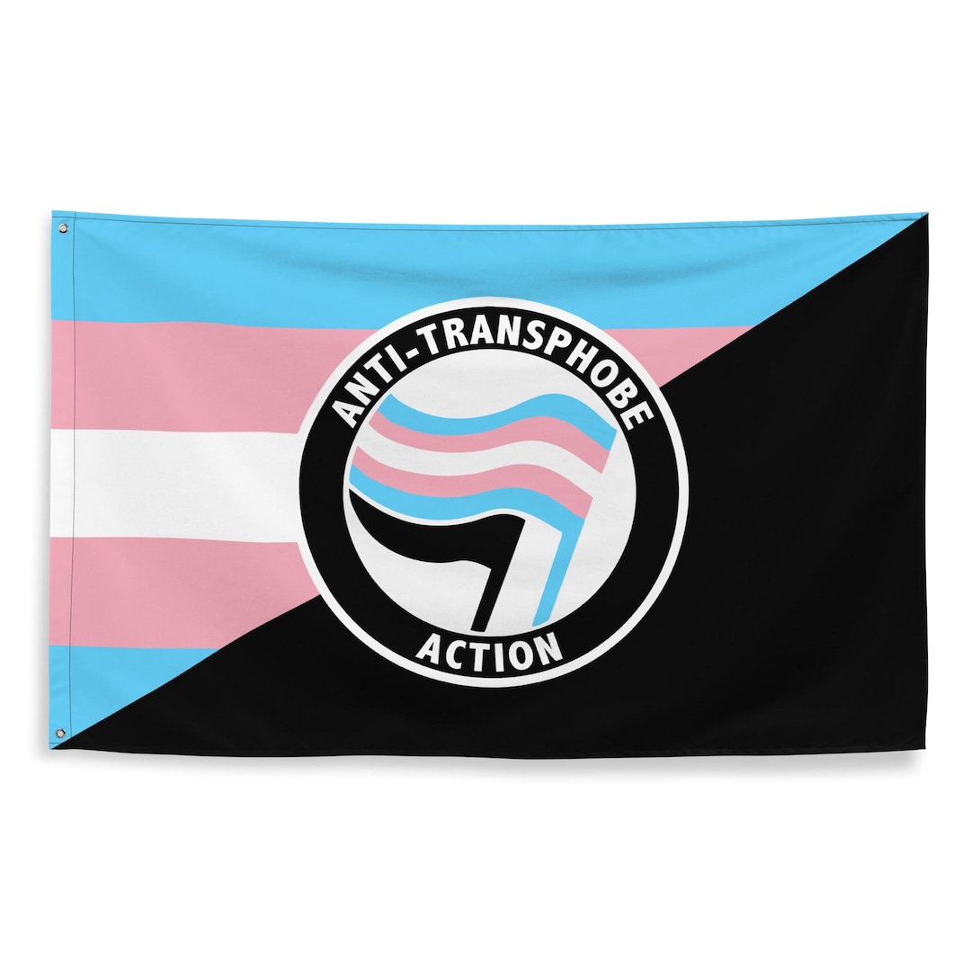 Anti-transphobe Antifascist Antifa Flag 3x5 - Etsy