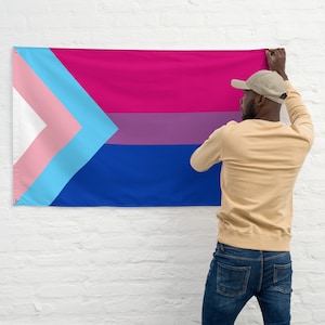 Transgender Bisexual Flag 3x5 | Bi Trans-inclusive Pride Flag Banner - Etsy
