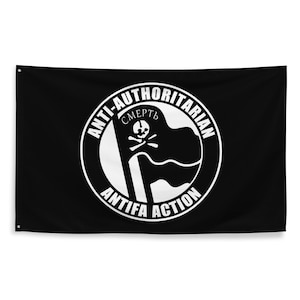 Makhno Antifa Anti-authoritarian Anarchist Flag 3x5 | Makhnovia ...