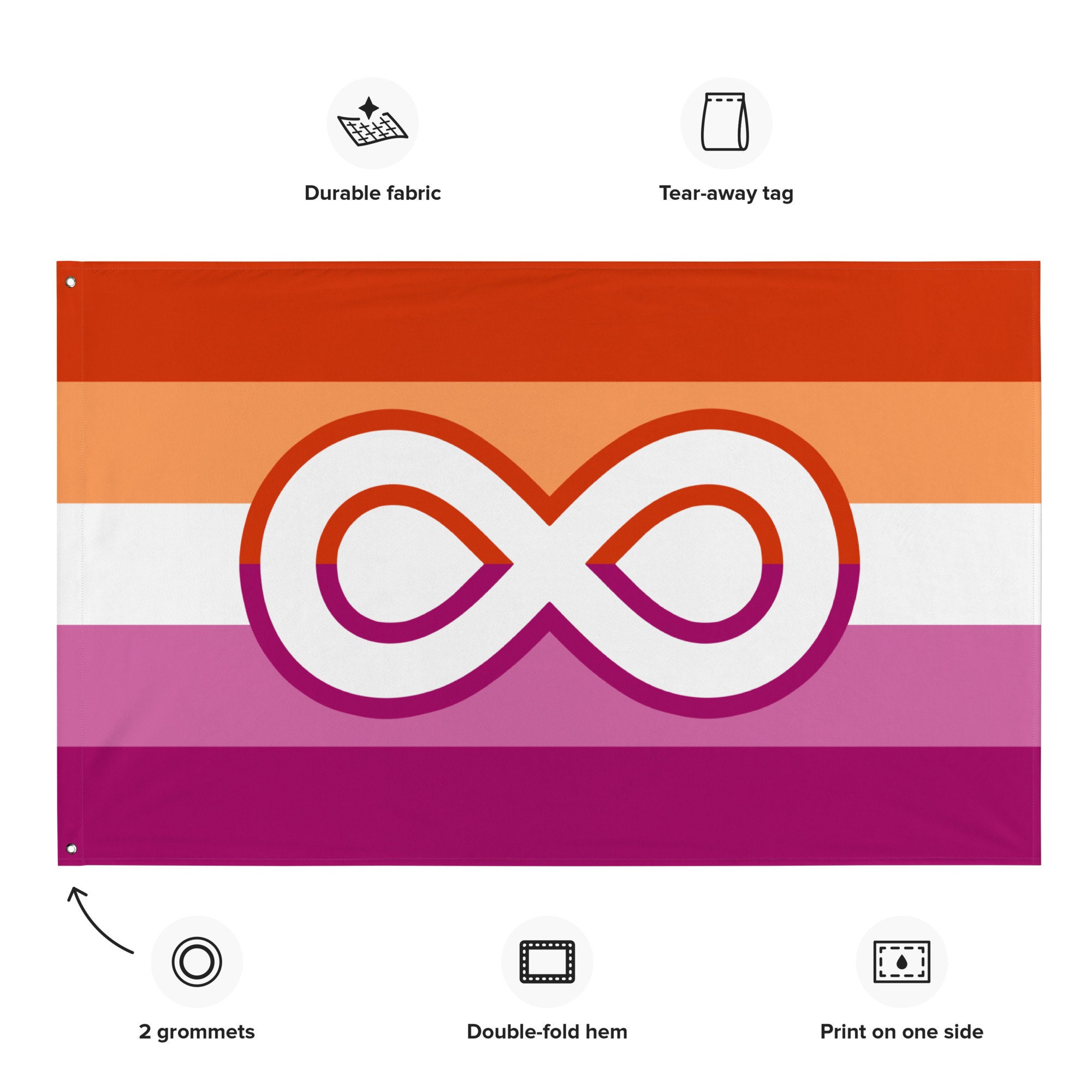 Autistic Lesbian Pride Flag 3x5 - Etsy