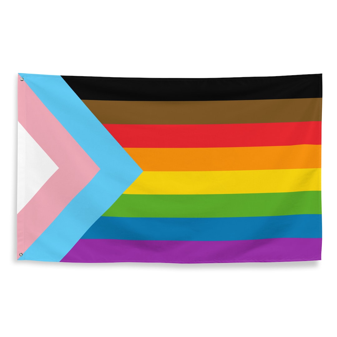 Progressive Pride Flag 3x5 | Trans and POC Inclusive Pride Flag Banner ...