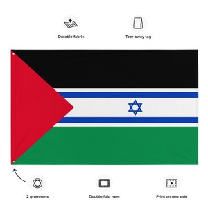 Palestine Israel Binational Flag 3x5 - Etsy
