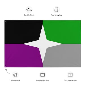 Aspec Ace Aro Pride Flag 3x5 - Etsy