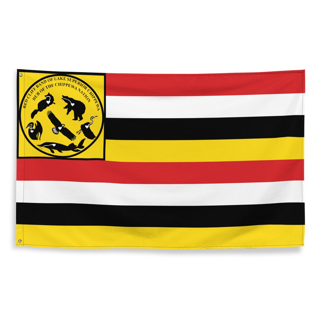 Red Cliff Chippewa Flag 3x5 - Etsy