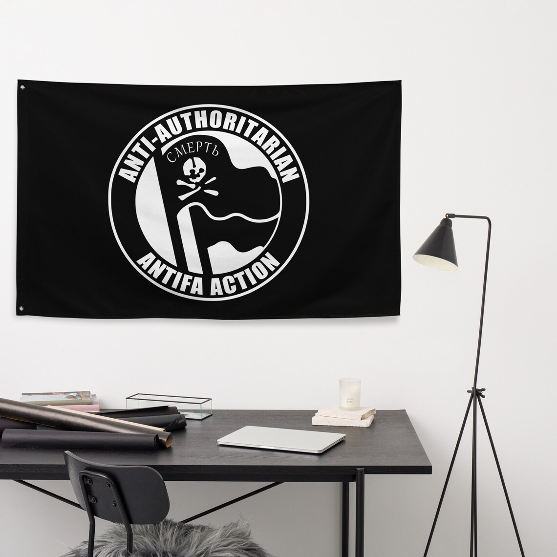 Makhno Antifa Anti-authoritarian Anarchist Flag 3x5 | Makhnovia ...