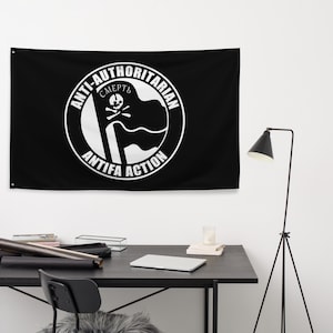 Makhno Antifa Anti-authoritarian Anarchist Flag 3x5 | Makhnovia ...