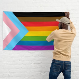 Progressive Pride Flag 3x5 | Trans and POC Inclusive Pride Flag Banner ...