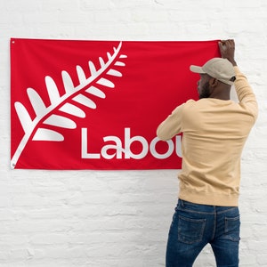 New Zealand Labour Party Flag 3x5 - Etsy