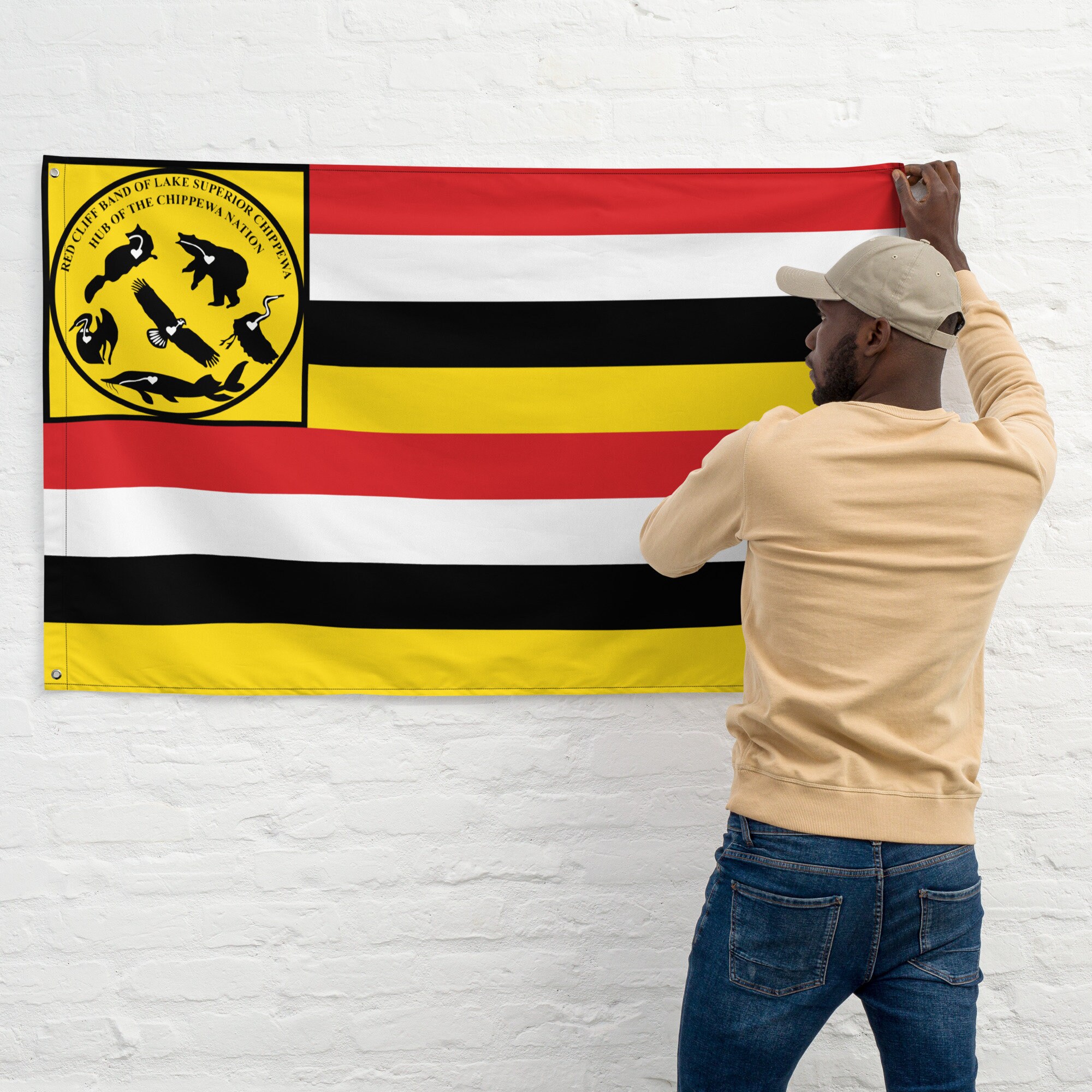 Red Cliff Chippewa Flag 3x5 - Etsy