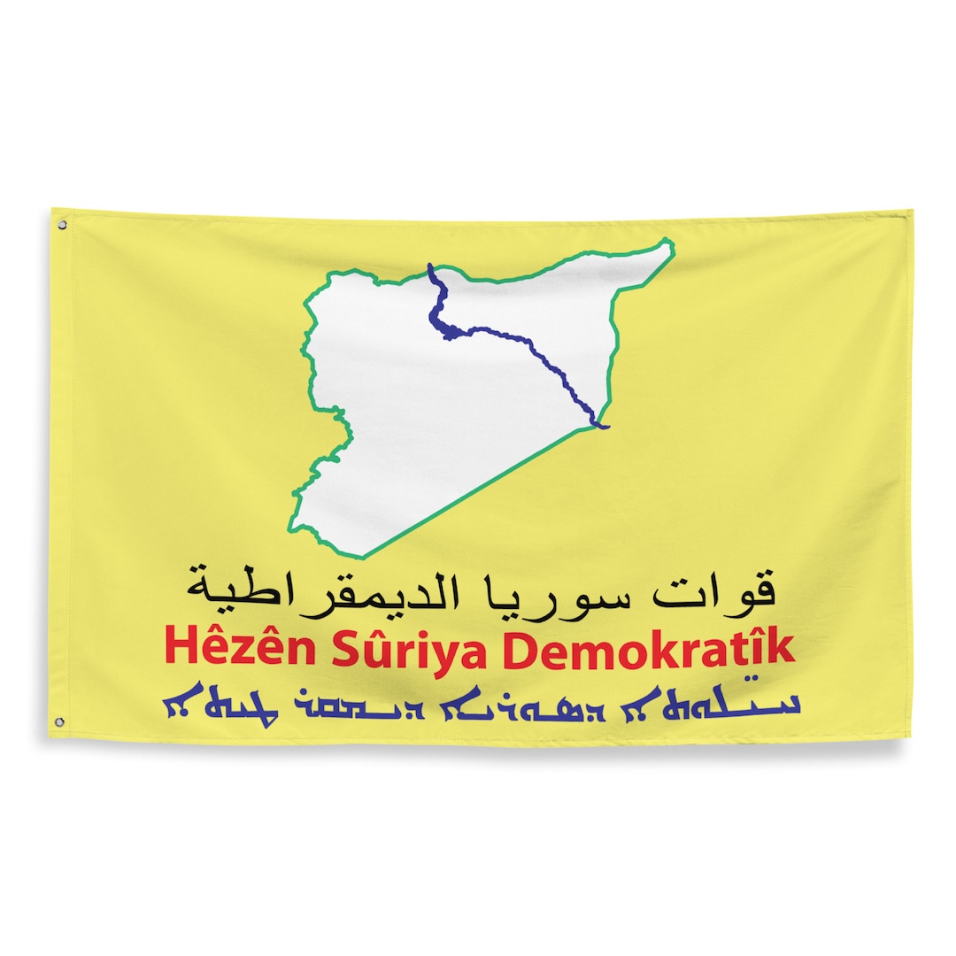 Syrian Democratic Forces Flag | Syrian Opposition Rojava Socialist ...