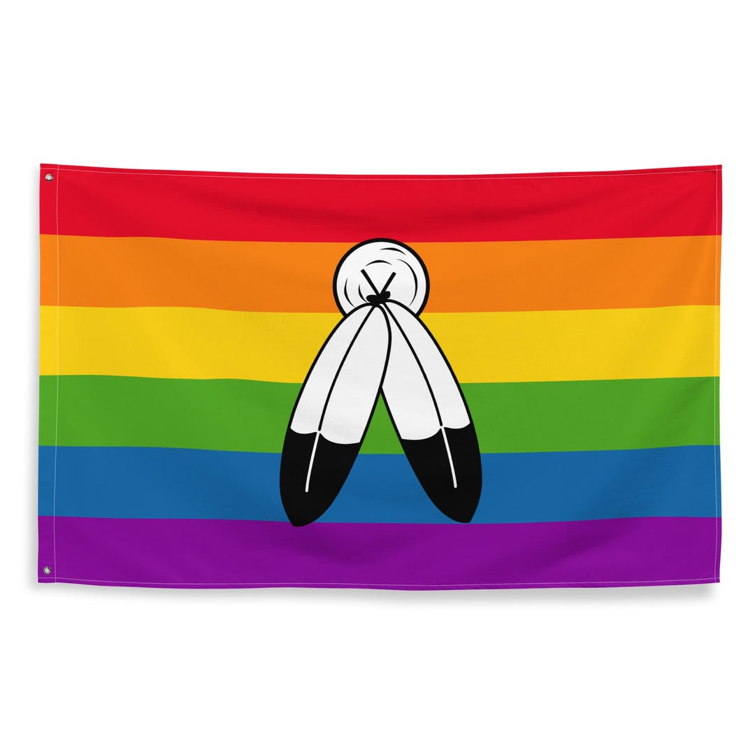 Two Spirit Pride Flag 3x5 | Native Indigenous LGBT Gay Trans Banner - Etsy