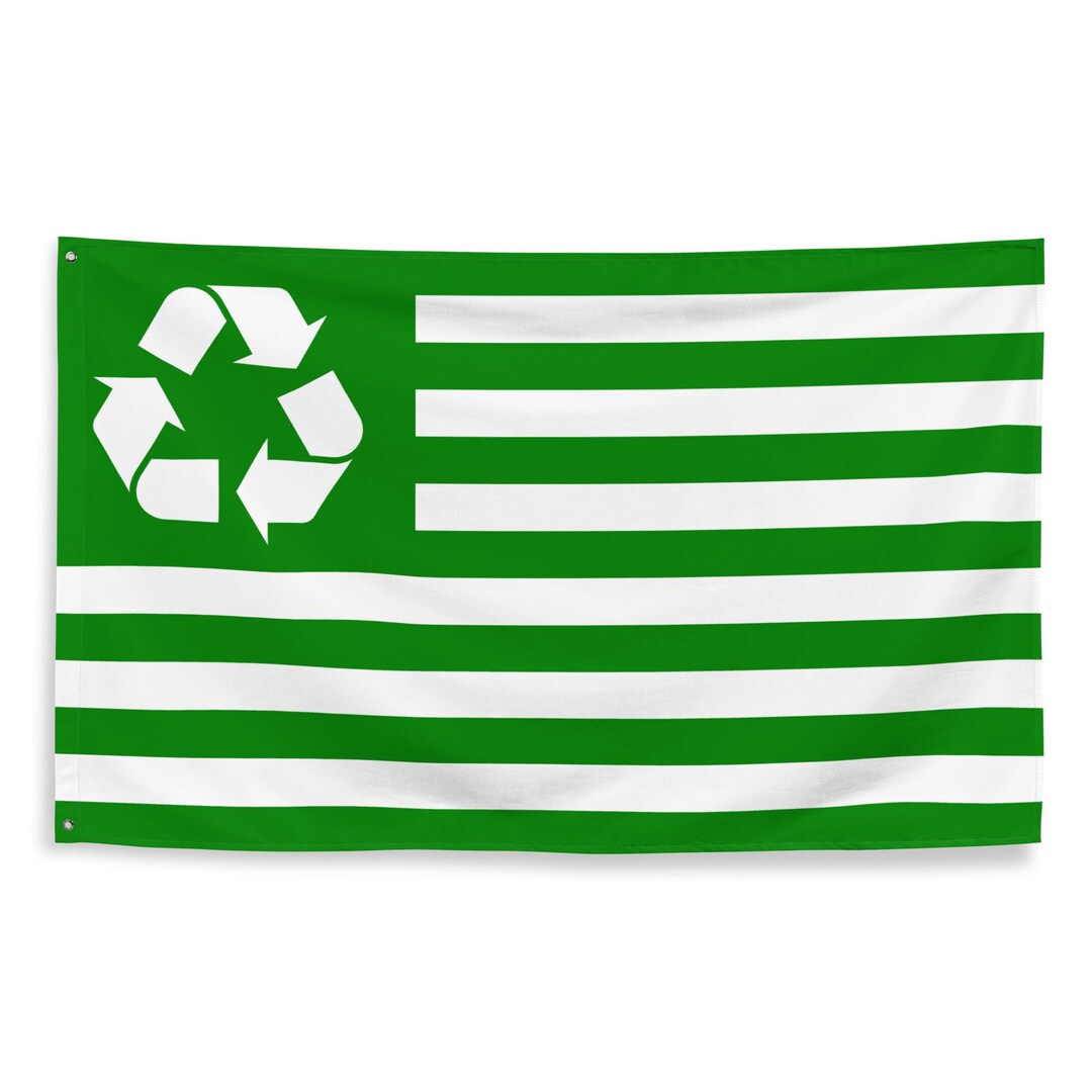 USA Recycle Flag 3x5 - Etsy