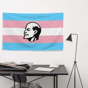 Transgender Pride Vladimir Lenin Flag 3x5 - Etsy