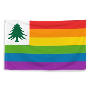 LGBT New England Pride Flag 3x5 - Etsy Australia