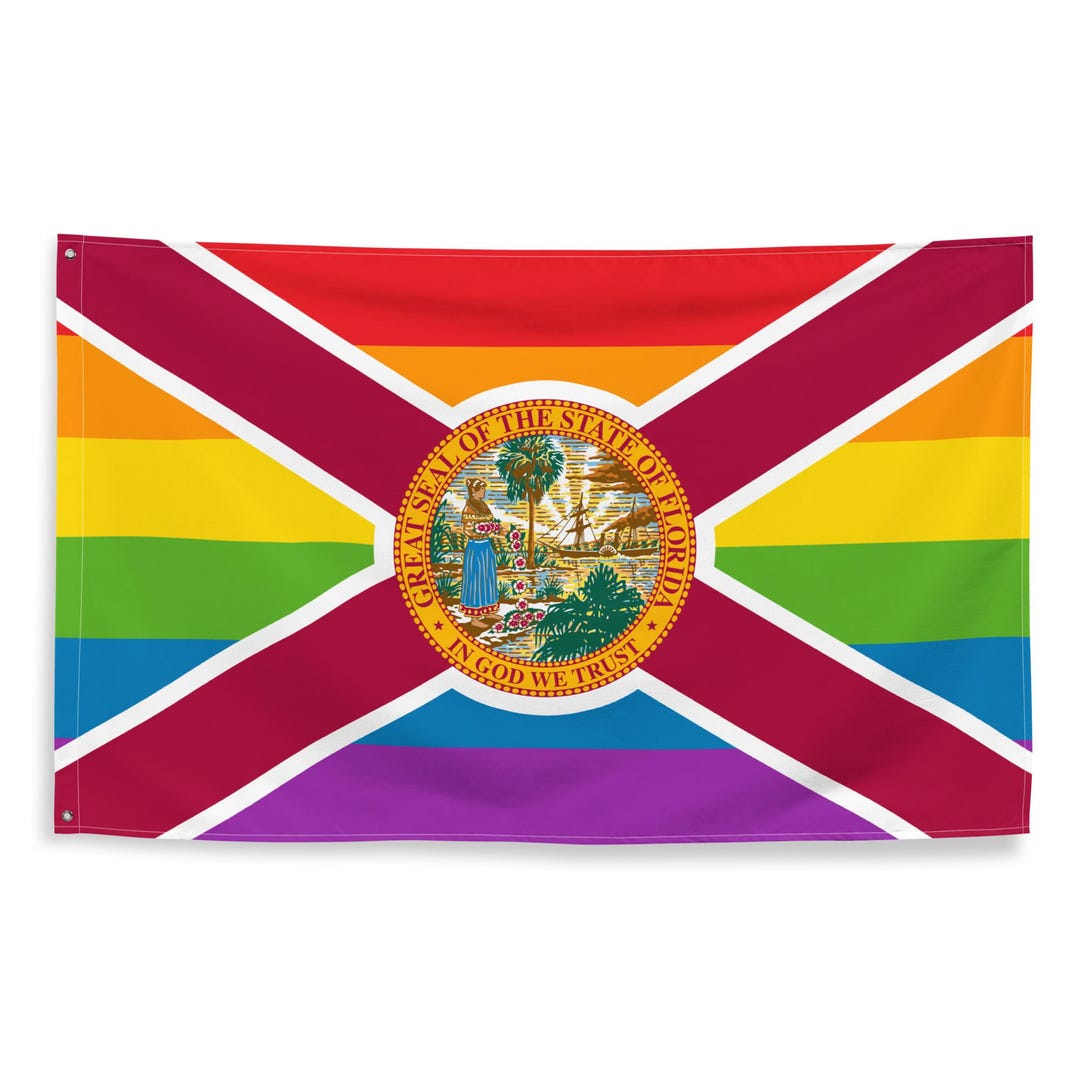 Gay Pride Florida Flag 3x5 | Queer LGBT Floridian Banner - Etsy