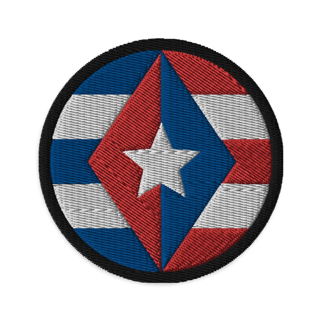 Puerto Rico Cuba Embroidered Patch - Etsy