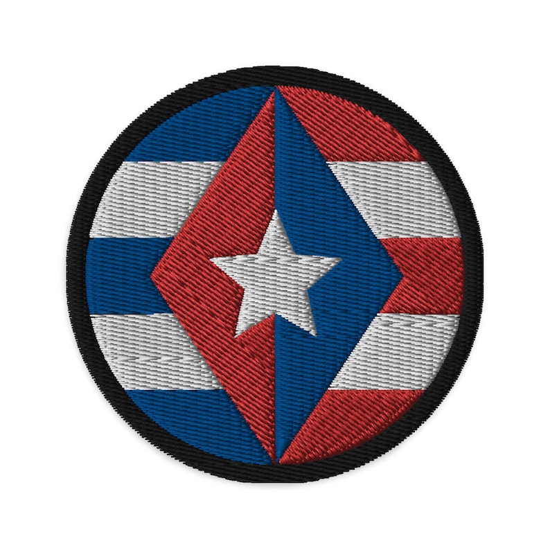 Puerto Rico Cuba Embroidered Patch - Etsy