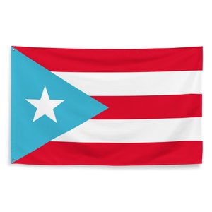 Light Blue Puerto Rico Flag 3x5 | Azul Claro El Grito De Lares La ...