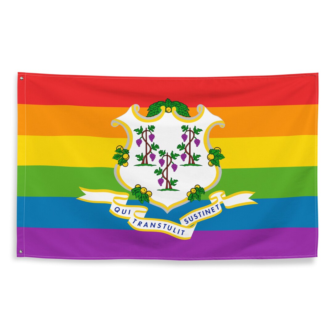 LGBT Connecticut Pride Flag 3x5 - Etsy