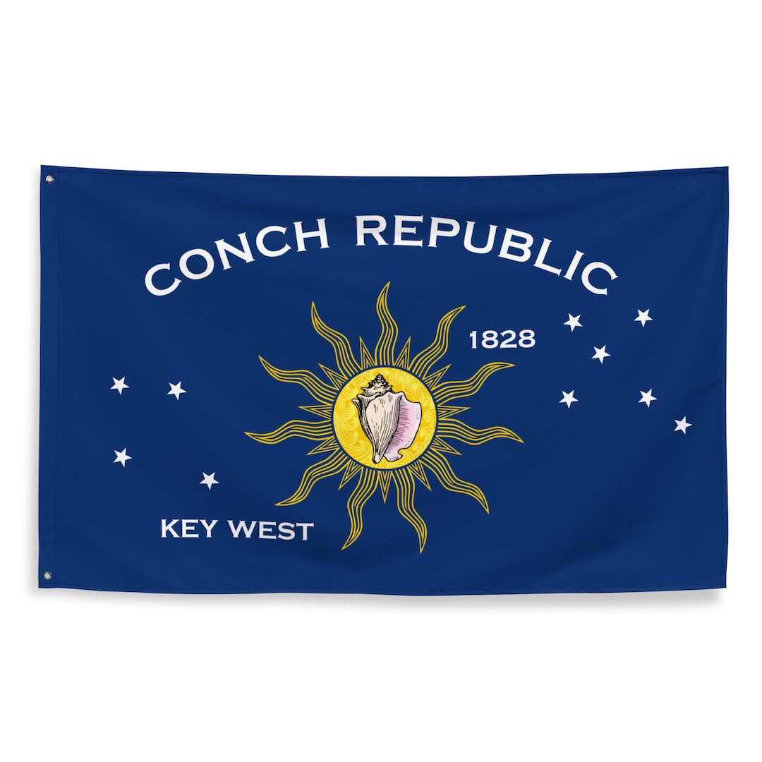 Conch Republic Key West Flag 3x5 - Etsy