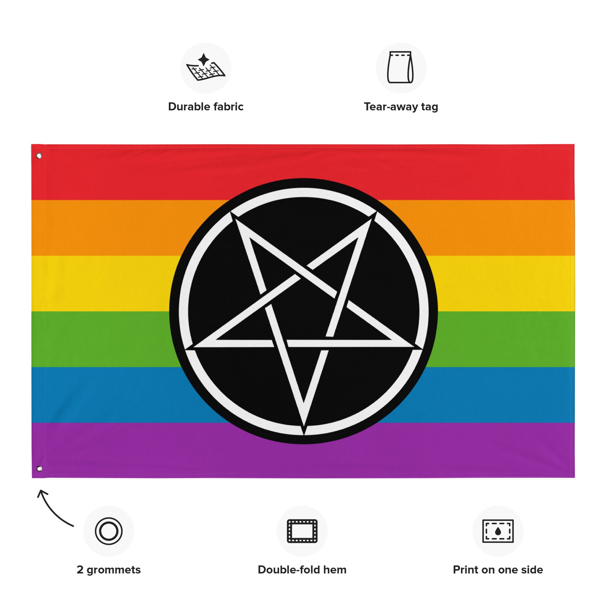 LGBT Satan Pride Flag 3x5 - Etsy