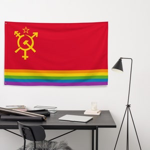 Gay LGBT+ Communist Socialist USSR Pride Flag 3x5 - Etsy