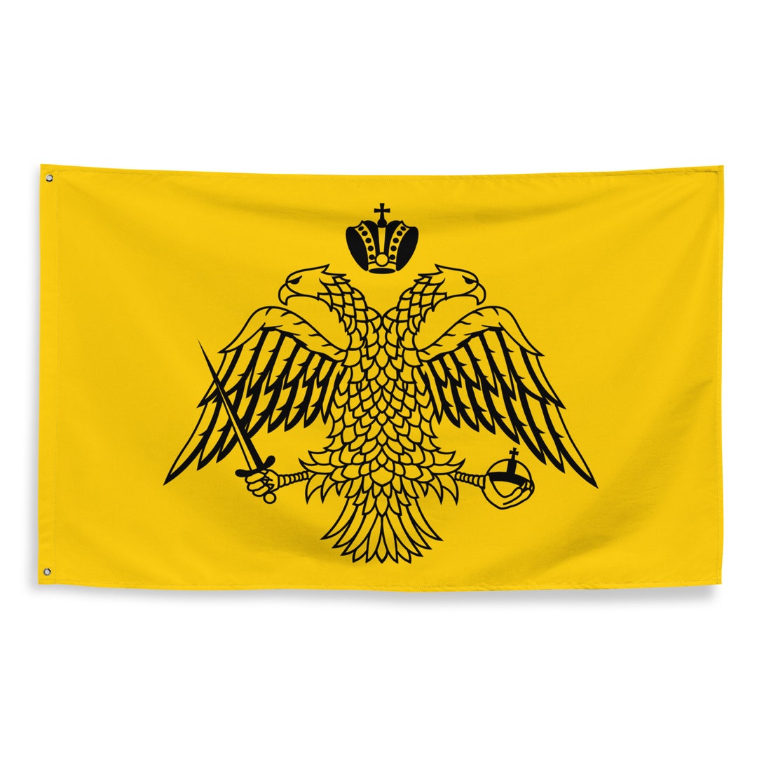 Greek Orthodox Church Byzantine Imperial Double Headed Eagle Flag 3x5 ...
