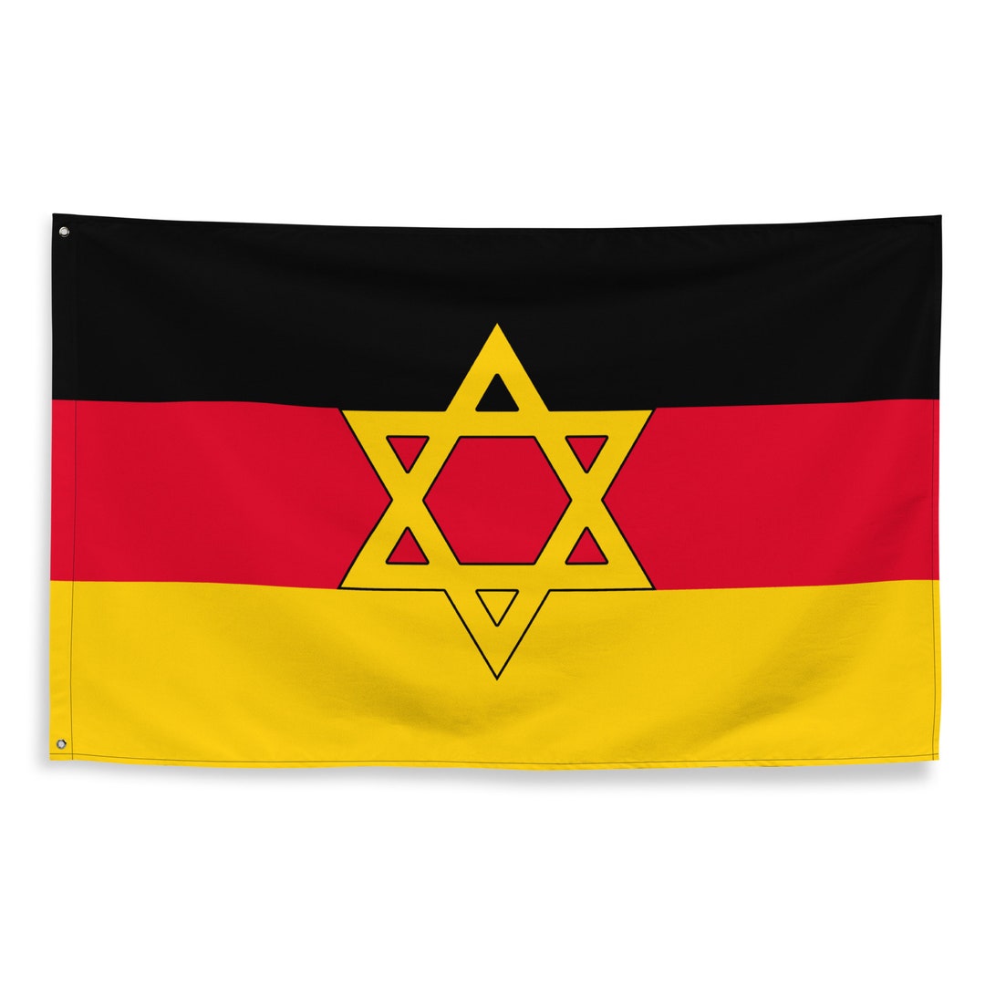 German Jewish Ashkenazi Star of David Flag 3x5 - Etsy