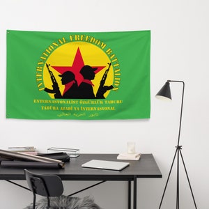 International Freedom Battalion Flag 3x5 | Green Anarchist Socialist ...