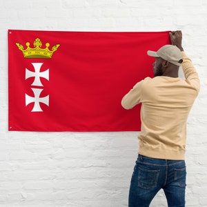 Republic of Danzig Flag 3x5 - Etsy