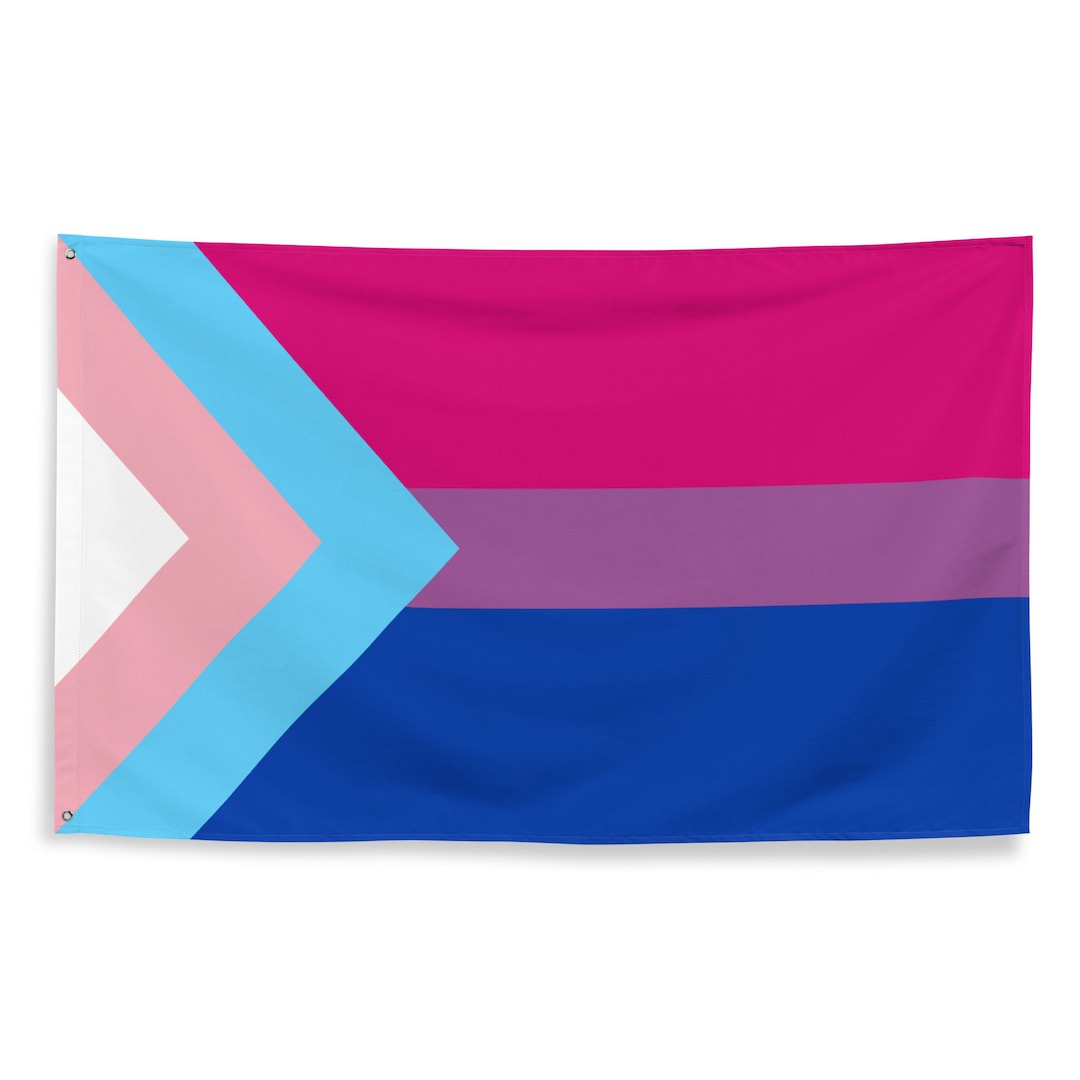 Transgender Bisexual Flag 3x5 | Bi Trans-inclusive Pride Flag Banner - Etsy