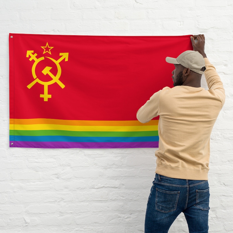 Gay LGBT+ Communist Socialist USSR Pride Flag 3x5 - Etsy