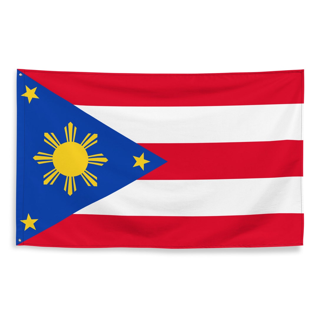 Filipino Puerto Rican Boricua Philippines Flag 3x5 - Etsy