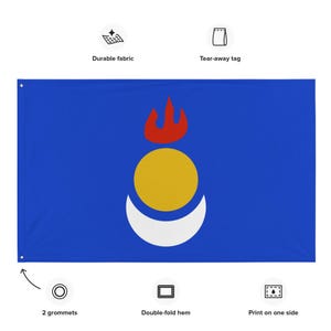 Inner Mongolia Flag 3x5 | Chinese China Mongol Banner - Etsy